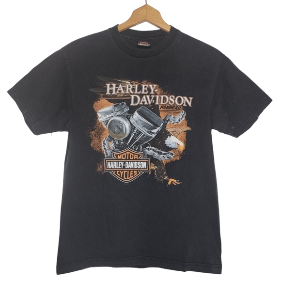 Harley-Davidson | Shirts | Harley Davidson Panhead Graphic T Shirt Mens ...